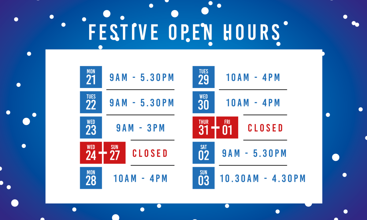 Festive Opening Hours – Billy Bilsland Cycles